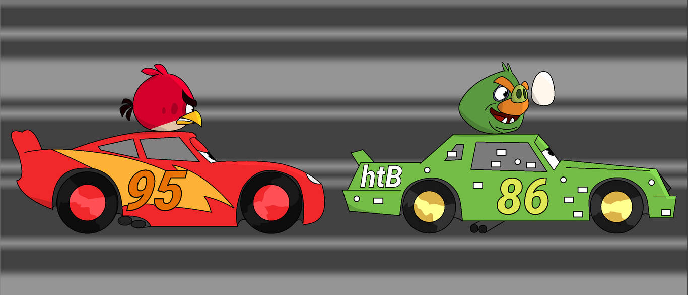 Angry Birds And Pixar Cars Crossover Fanart 2 By Cauecorredor On Deviantart