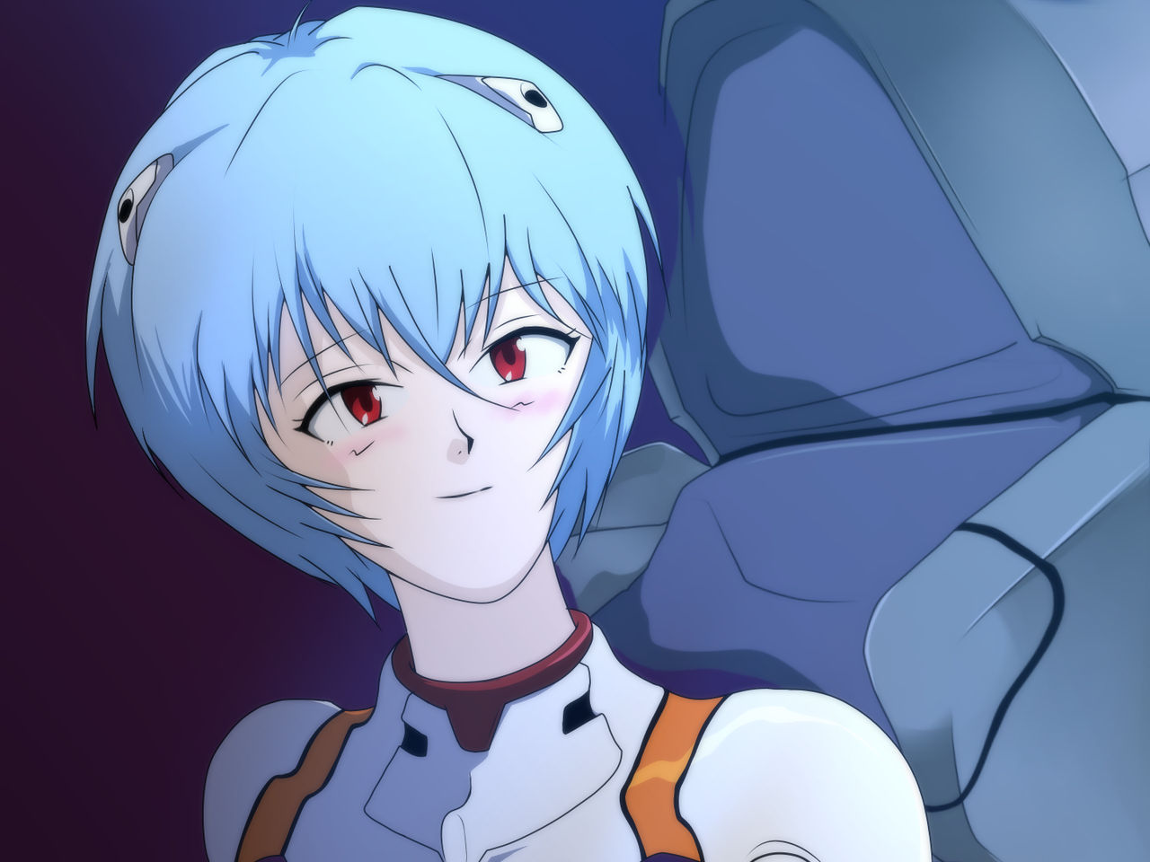 Rei Ayanami Smile By The Hylian Hedgehog On Deviantart