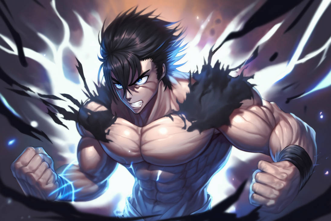 Muscular Sano Powering Up By Nwawalrus On Deviantart