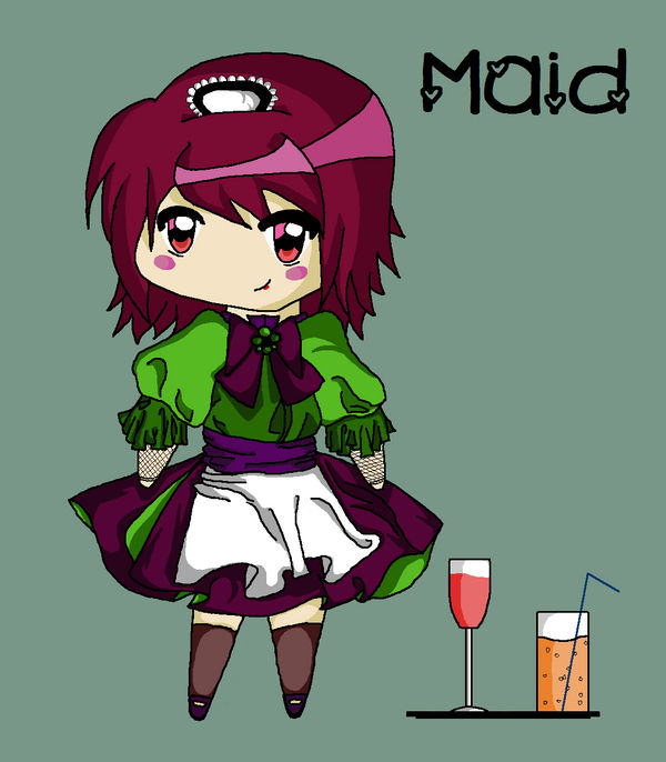 Chibi Maid By The Invisible Cherry On Deviantart