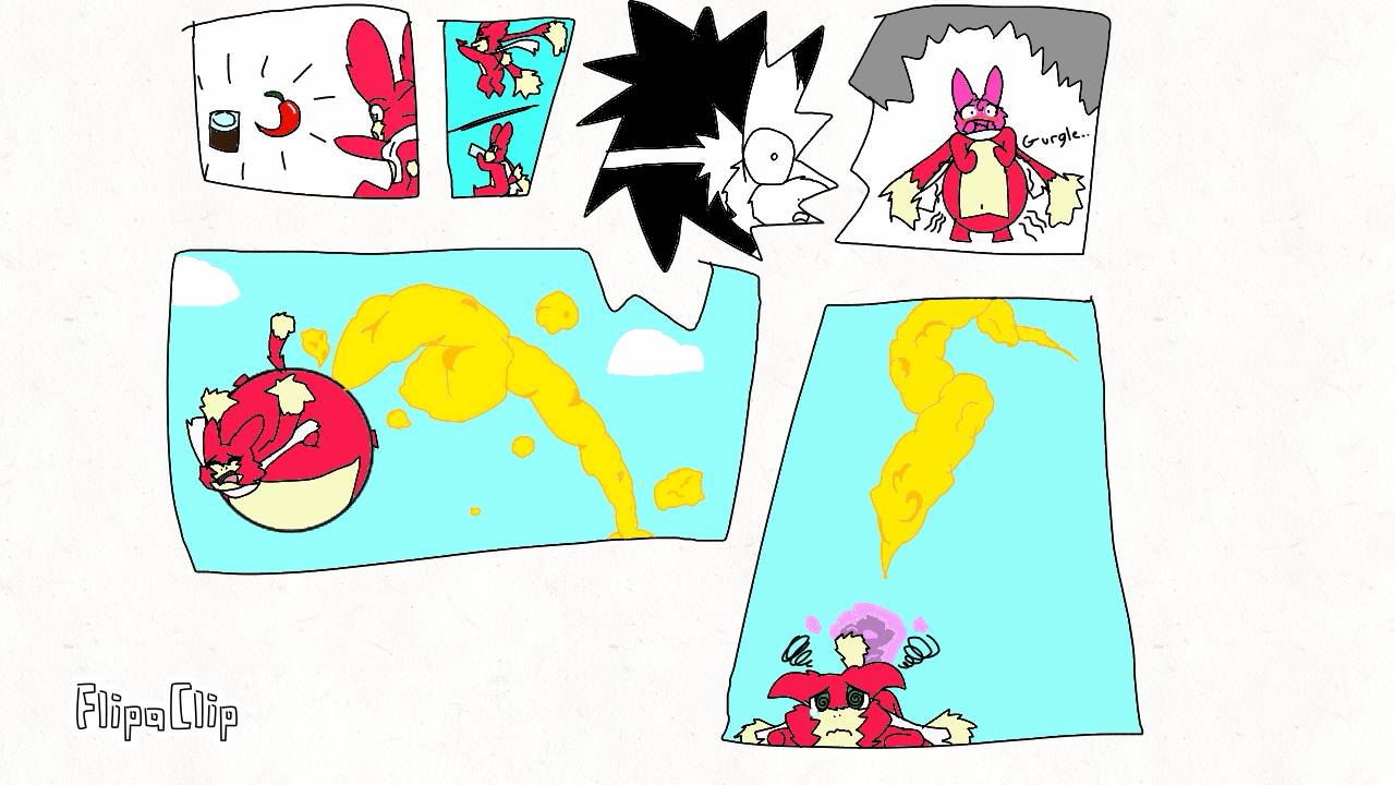 Mugen Eats Hot Pepper And Inflates By Blimpdre On Deviantart