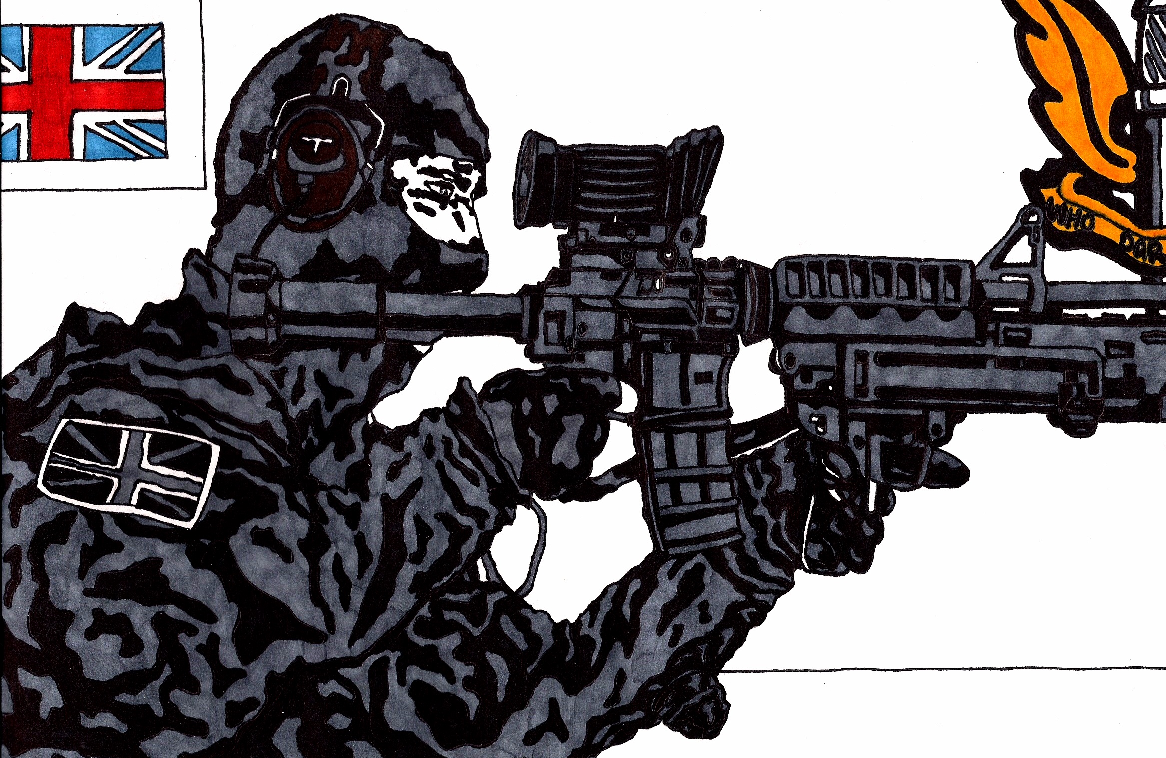 British Sas Soldier With M4 Carbine By Jcolley79 On Deviantart