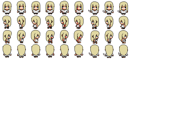 Girl Sprite Sheet By Yandereskitty On Deviantart