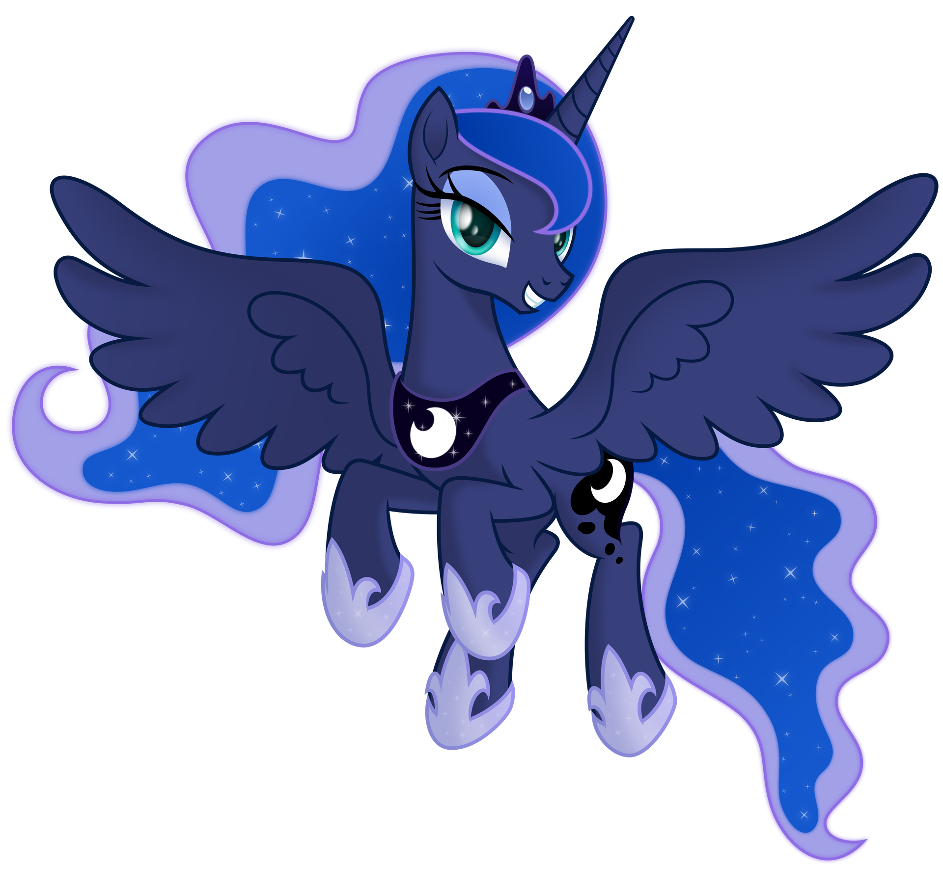 Princess Luna Flying By Negatif22 On Deviantart