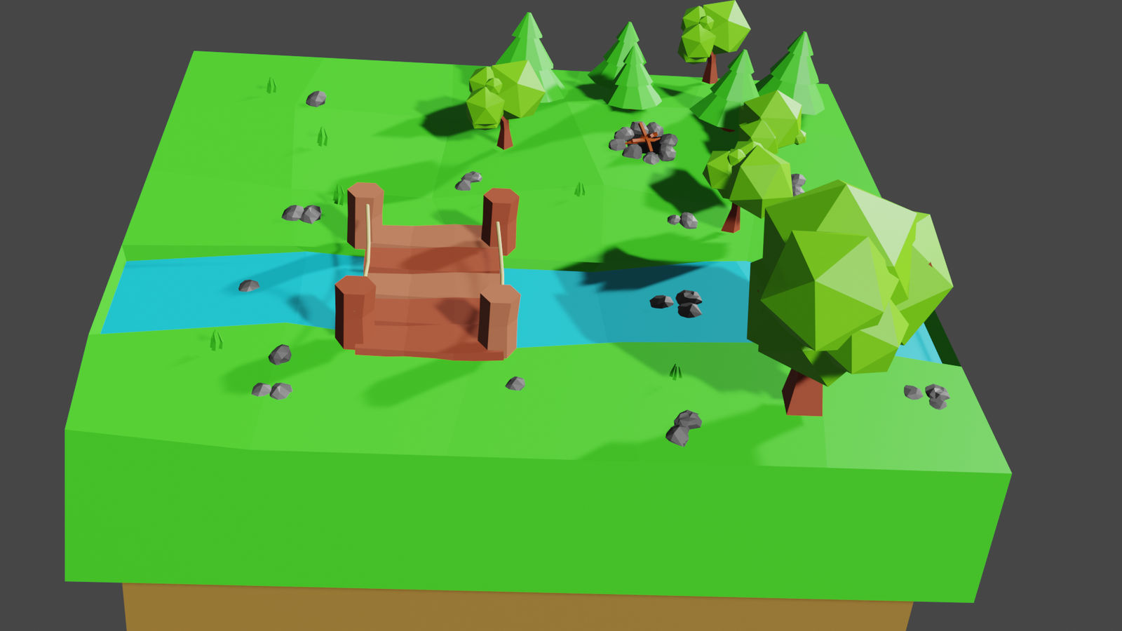 First Blender Scene By Manjigoat On Deviantart