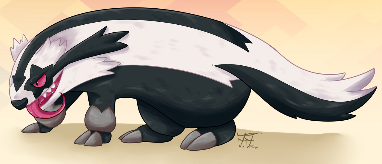 Galarian Linoone By Flowfell On Deviantart