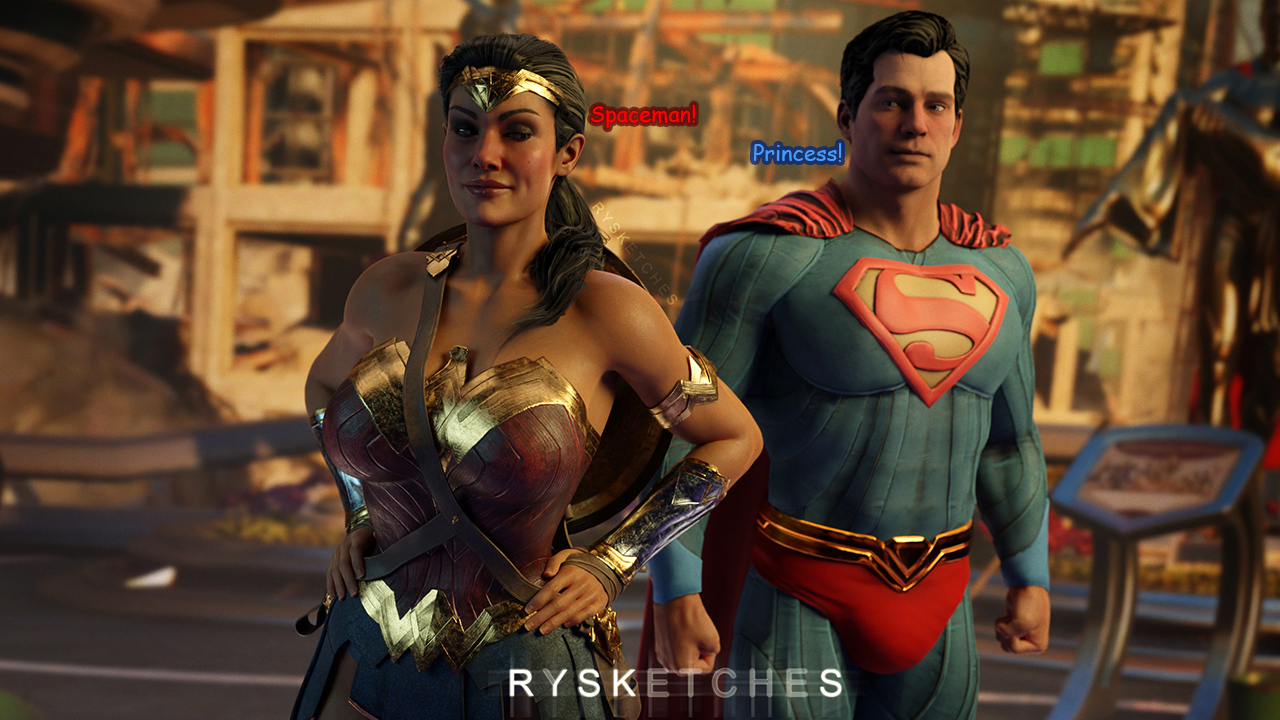 Wonder Woman And Superman By Reysks On Deviantart