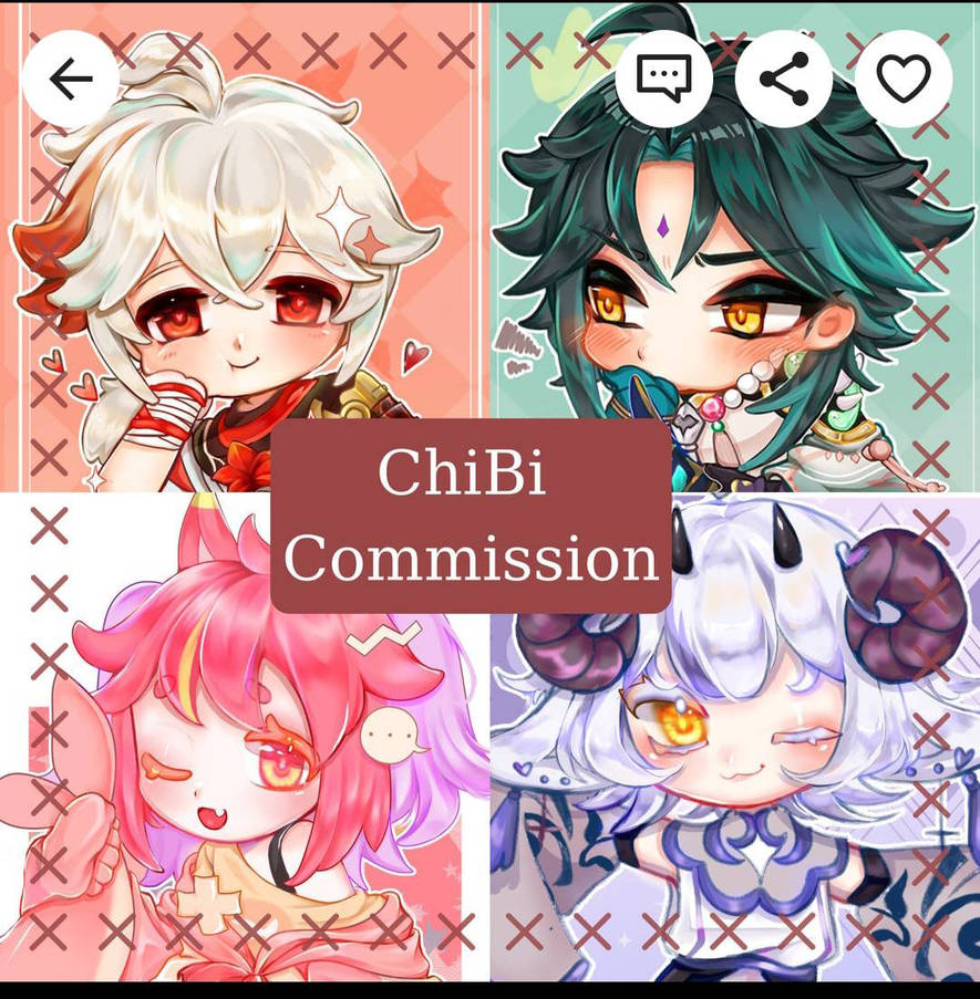 Chibi Icon Commission 15each By Nekamiaburage On Deviantart