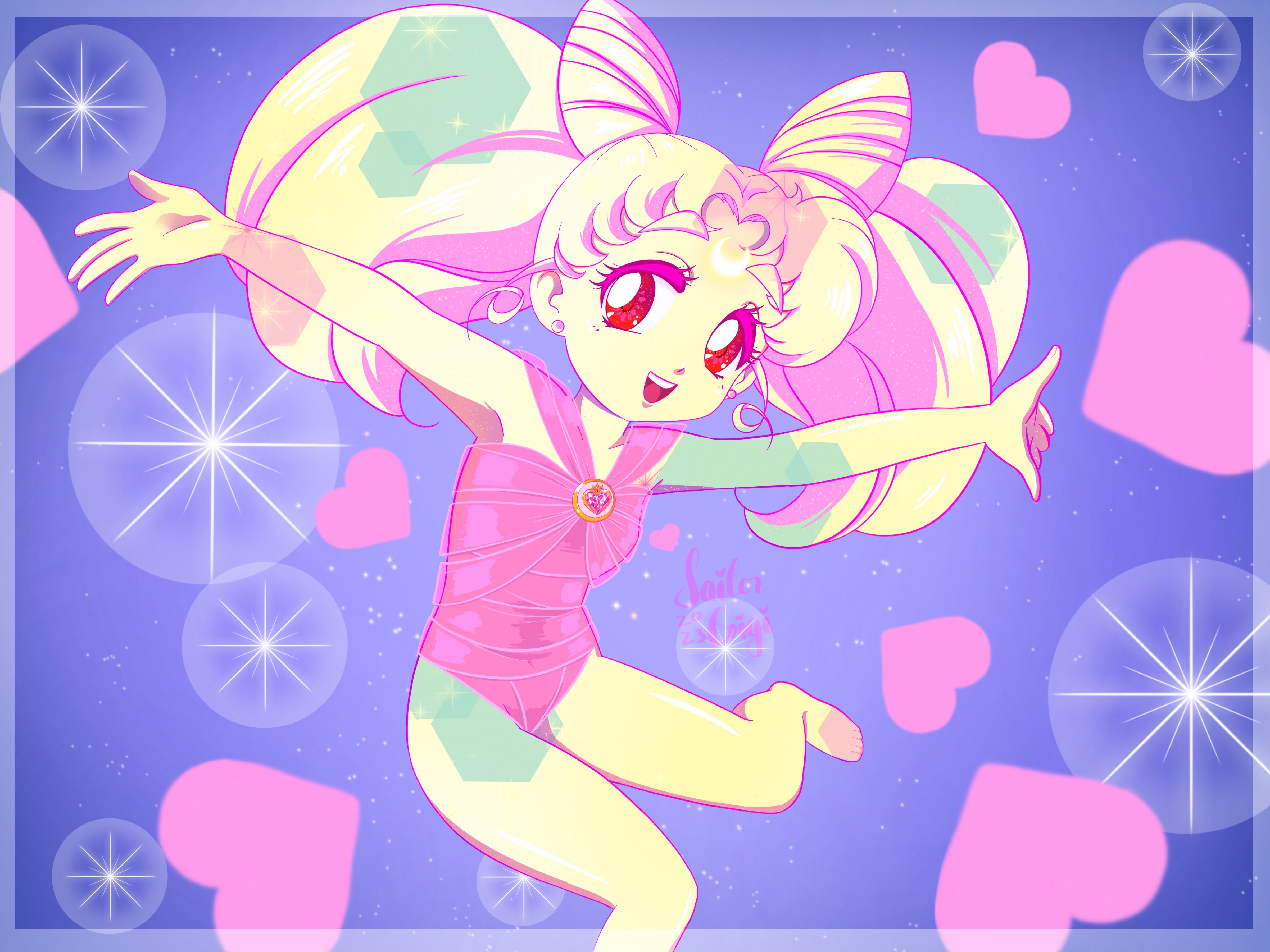 Sailor Chibi Moon Transformation By Sailorgigi On Deviantart
