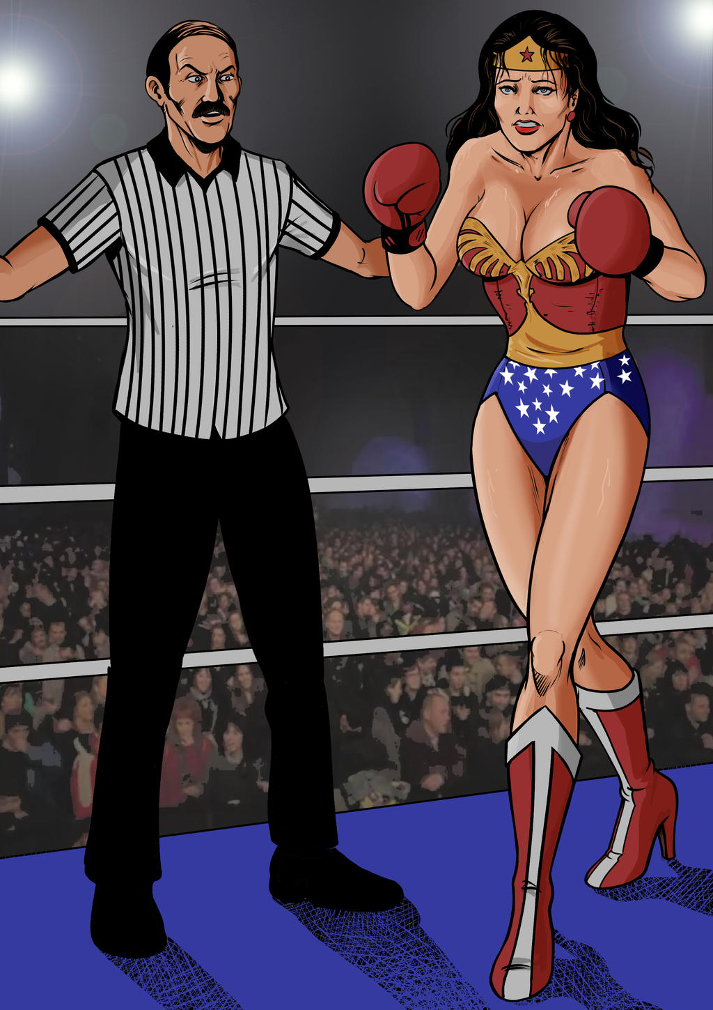 Cartoon Female Boxing On Female Boxing Deviantart