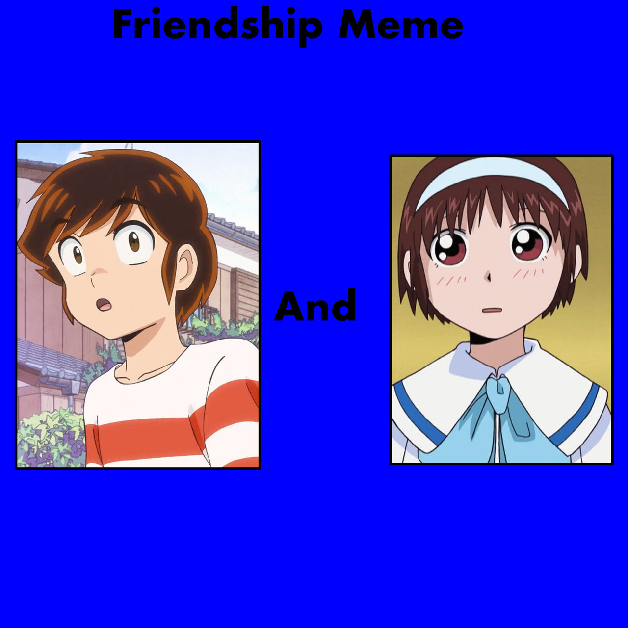 Crossover Friendship Ataru And Suzume By Crosshimes Da On Deviantart