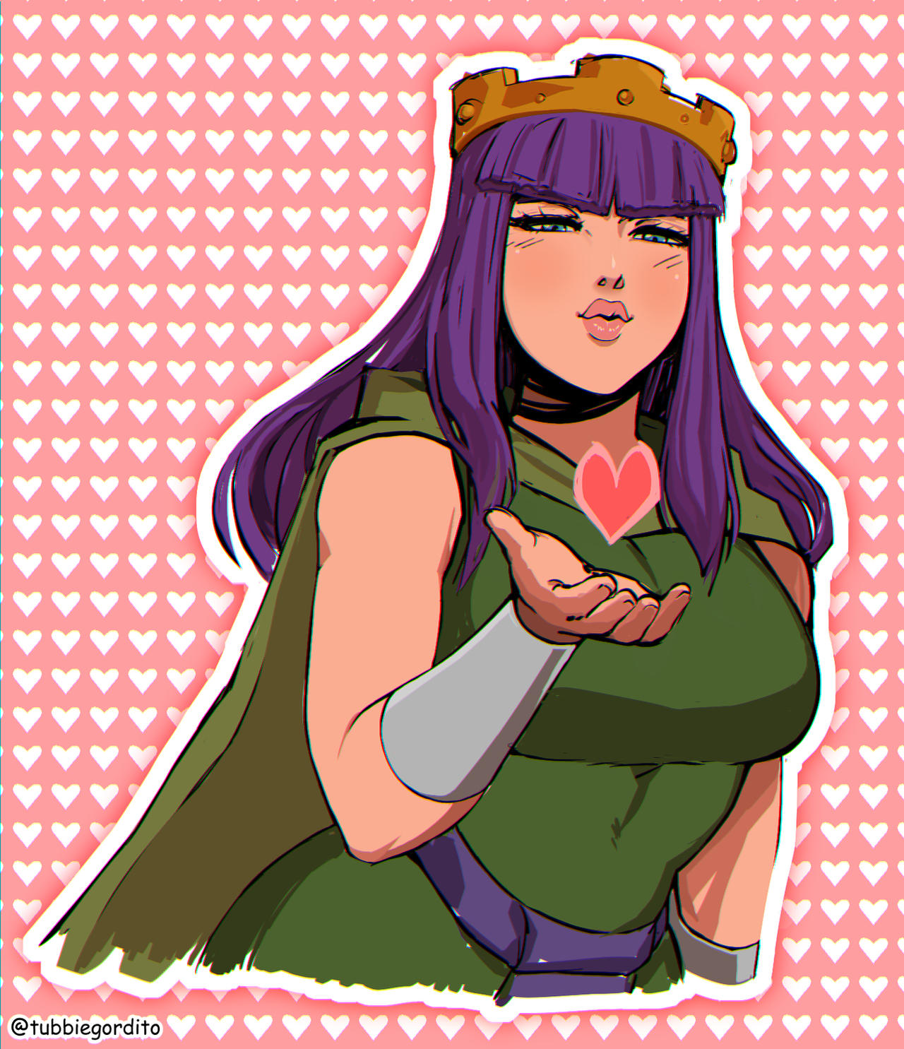 Clash Of Clans Fanart Archer Queen Pop Art By Chicaanime N1 On Deviantart