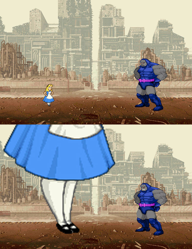 Sprite Battle Alice Vs Darkseid By Motexter On Deviantart