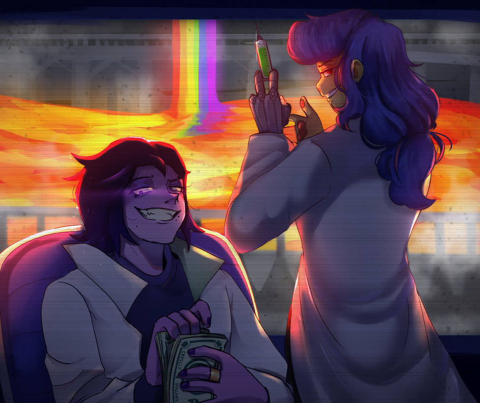 Venomous and Wally//rainbow factory au by Cryslly on DeviantArt Venomous and Wally//rainbow factory au by Cryslly on DeviantArt