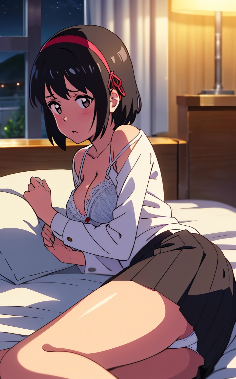 Mitsuha Miyamizu Short Hair Sexy By Nan0hax On Deviantart