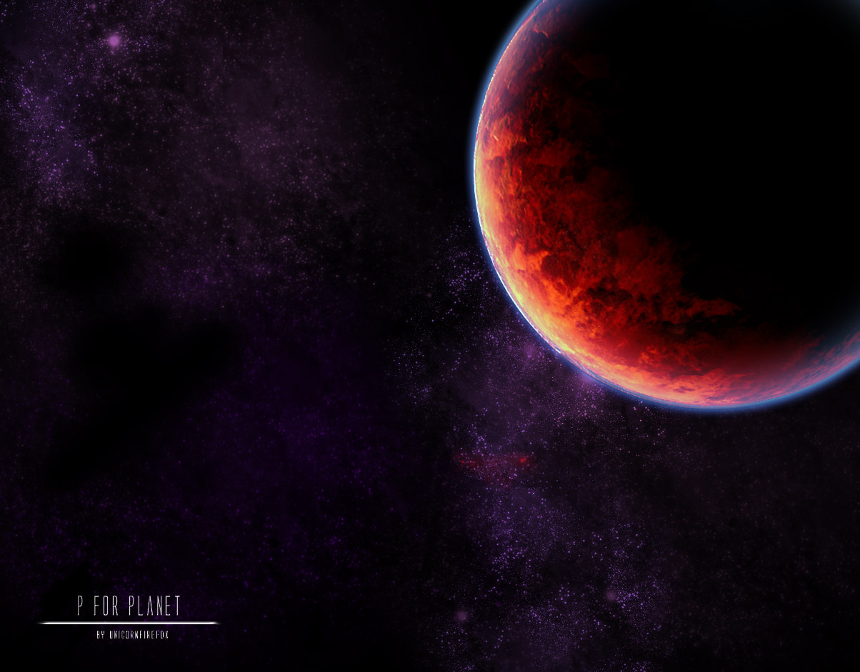 P for planet by unicornfirefox on DeviantArt
