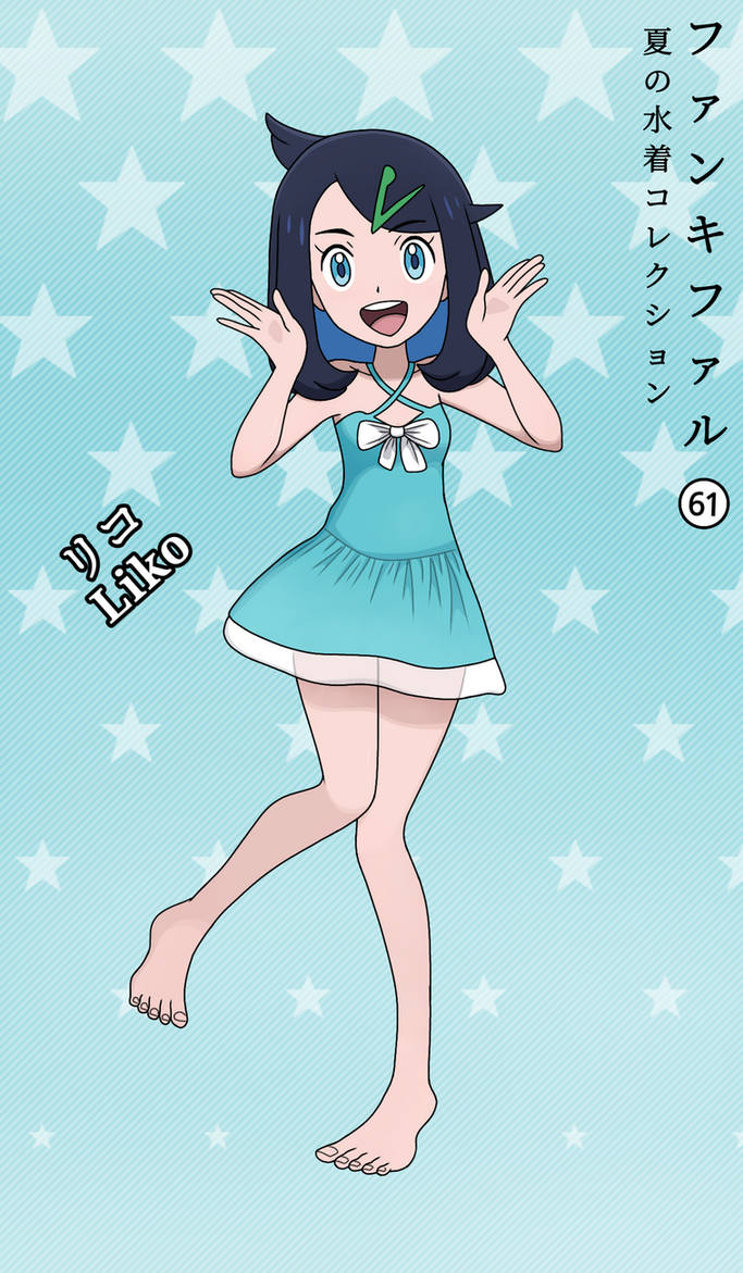 Comm: Pokemon Trainer Liko (Cute Swimsuit) by FankiFalu on DeviantArt Comm: Pokemon Trainer Liko (Cute Swimsuit) by FankiFalu on DeviantArt