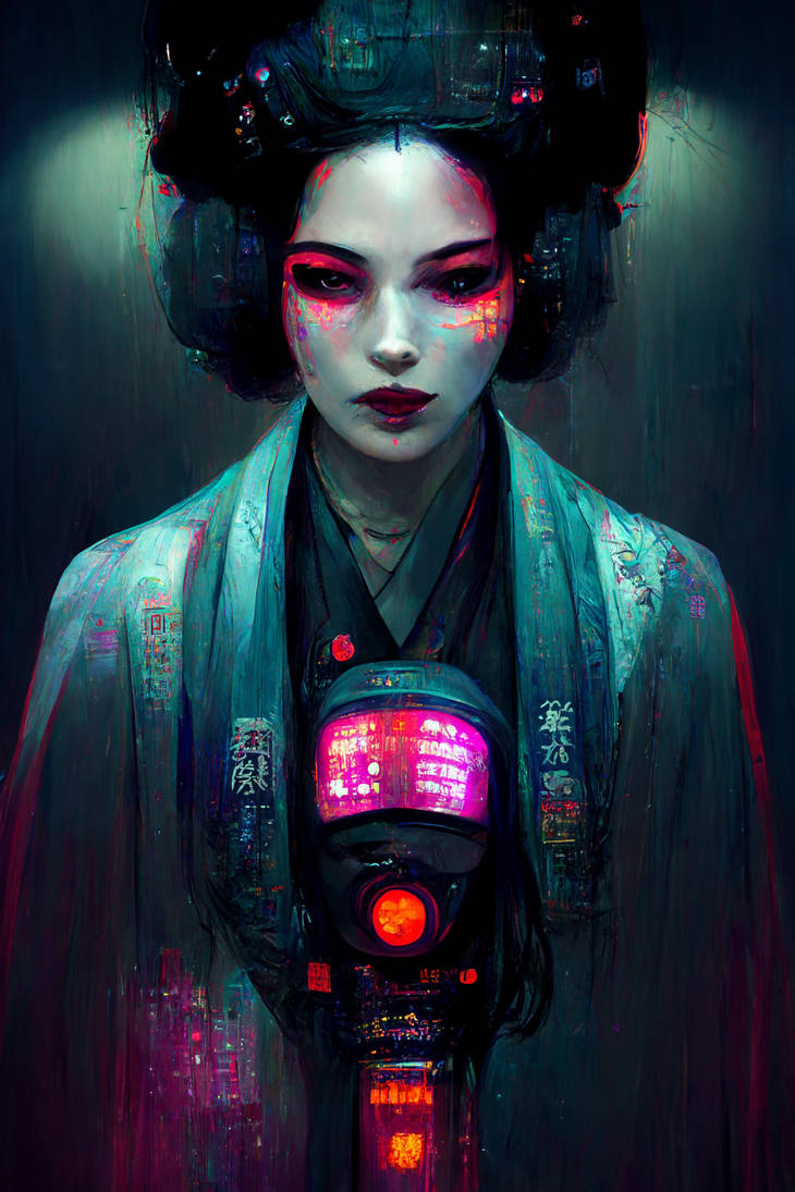 Cyberpunk Geisha By Nel C On Deviantart
