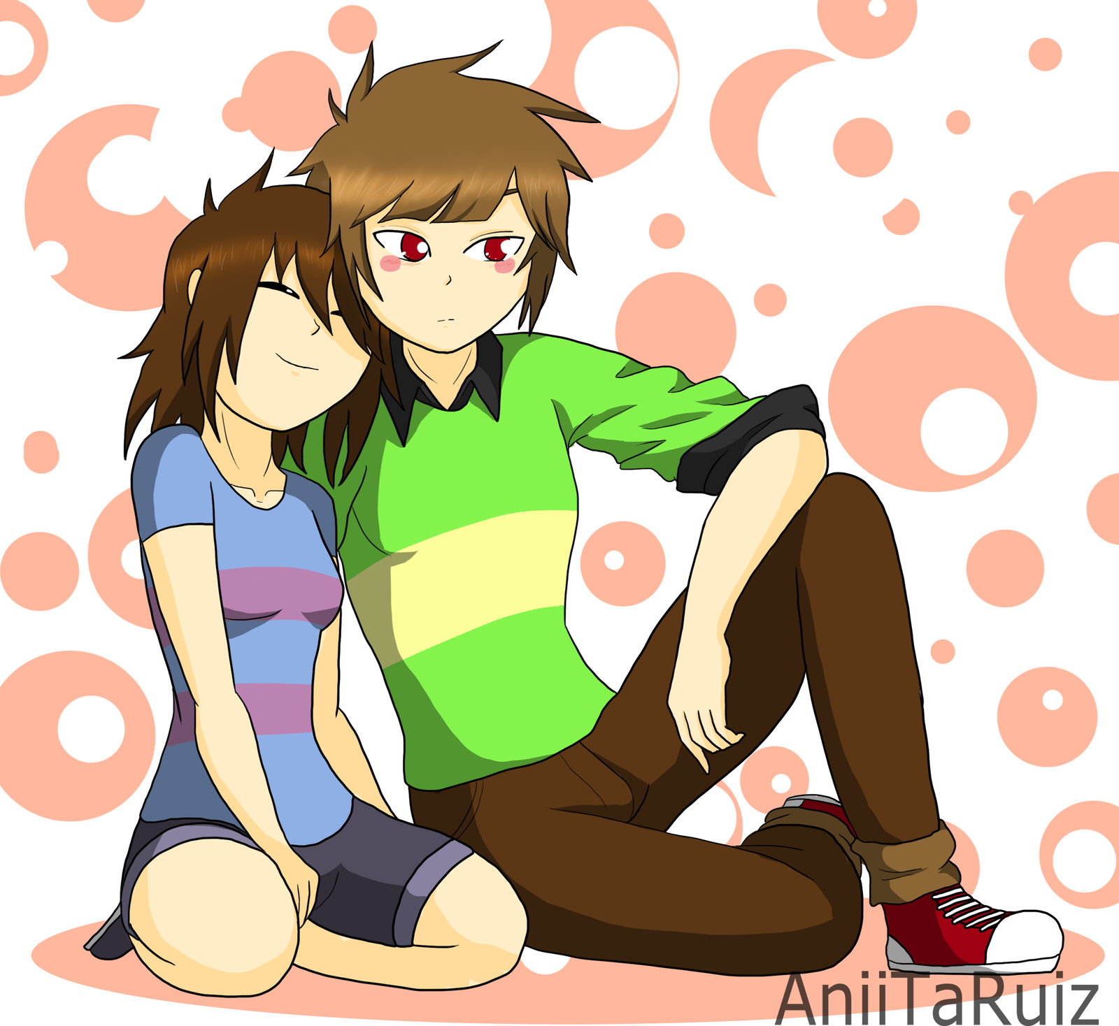 Chara X Frisk 2 By Aniitaruiz On Deviantart