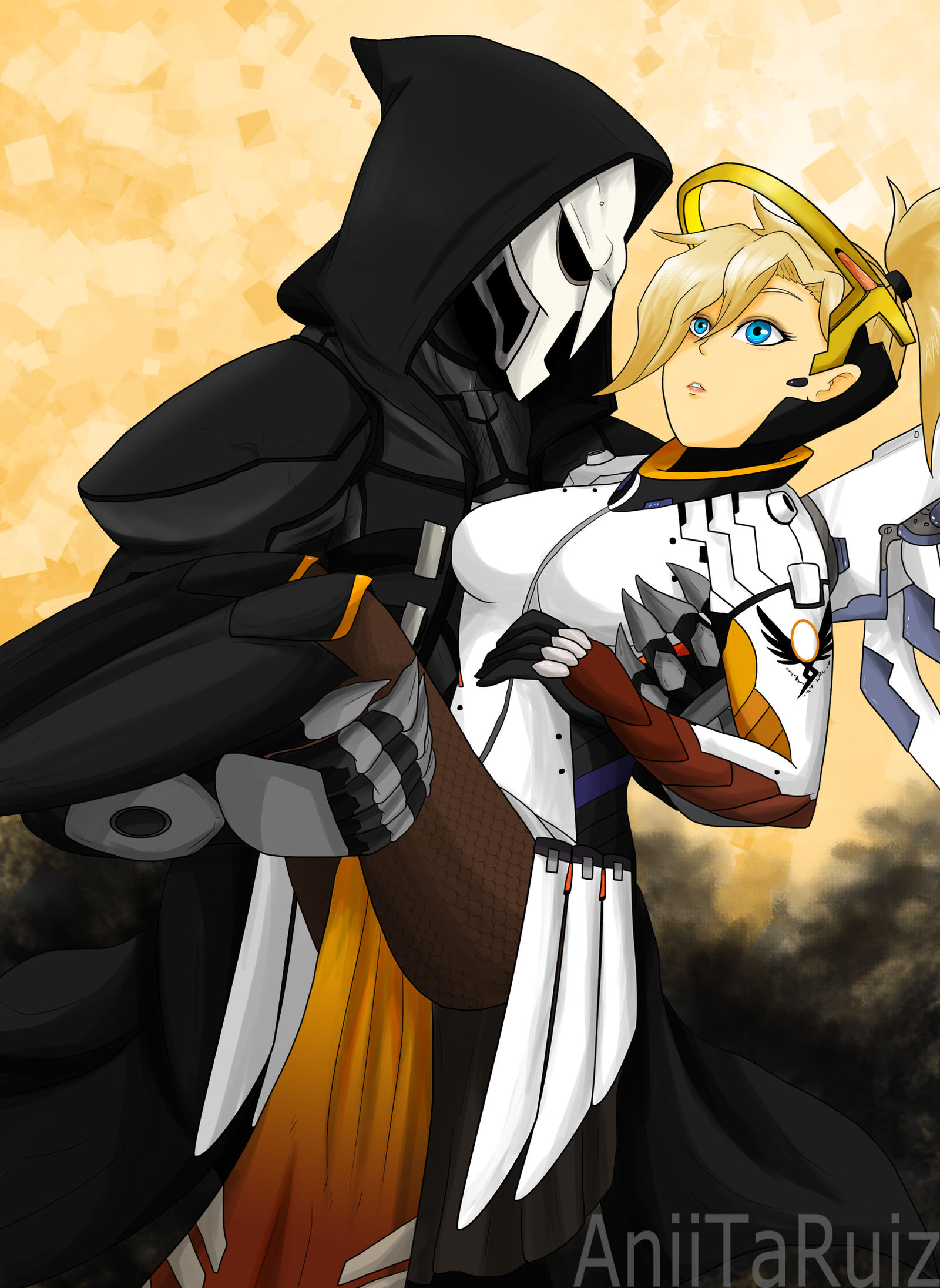 Overwatch Reaper X Mercy By Aniitaruiz On Deviantart