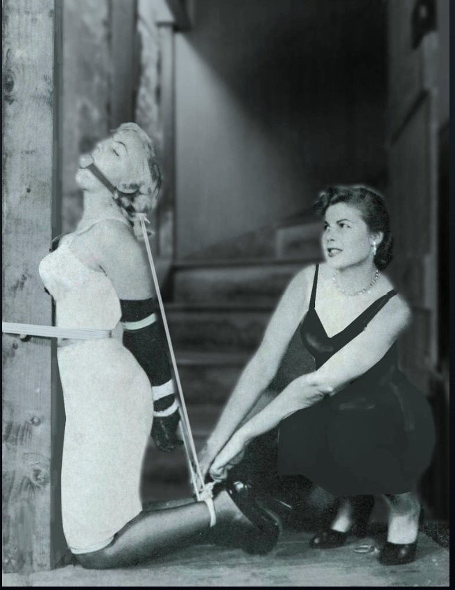 Vintage Bondage Tied To A Pole By Devildoc2022 On Deviantart