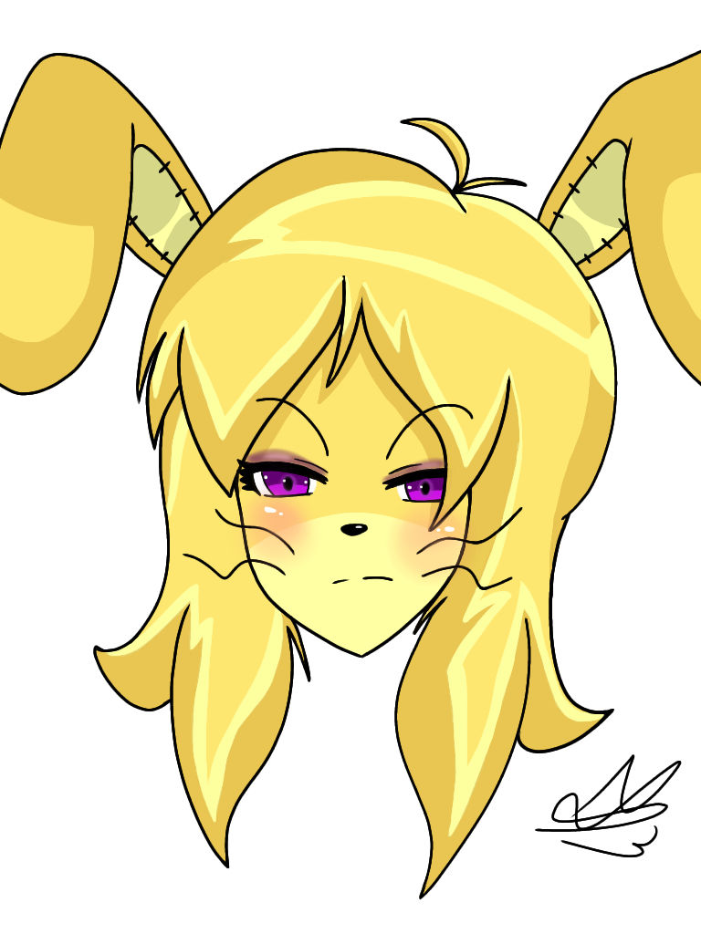 Fnia Golden Freddy X Fnia Spring Bonnie
