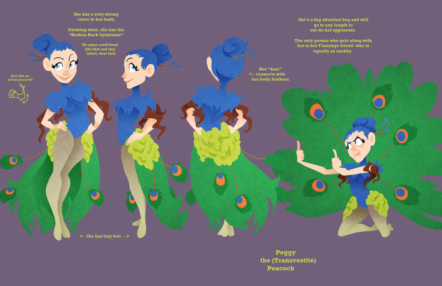 Peacock Girl Character Sheet By Arswiss On Deviantart