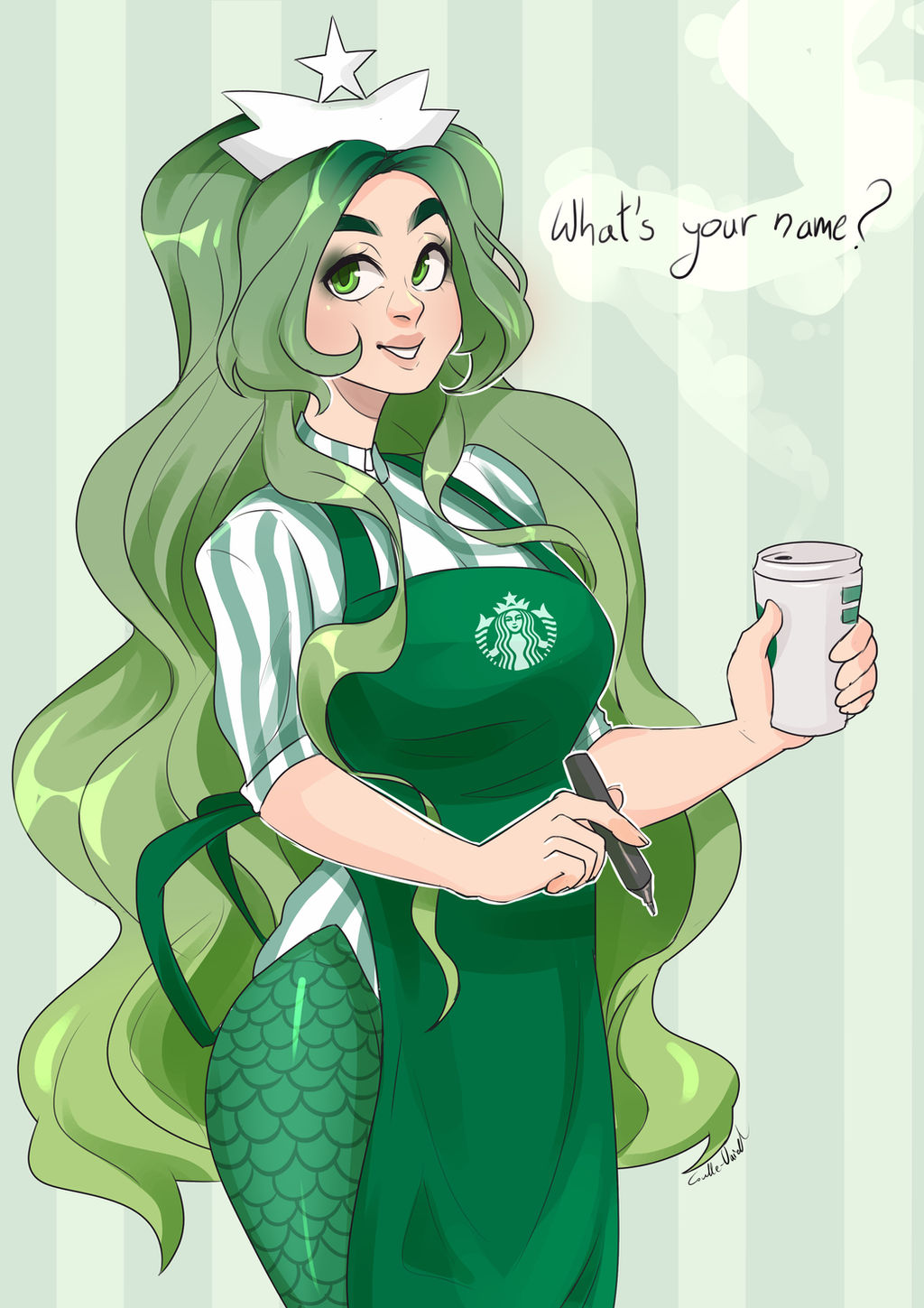 Starbucks Mascot By Corelle Vairel On Deviantart