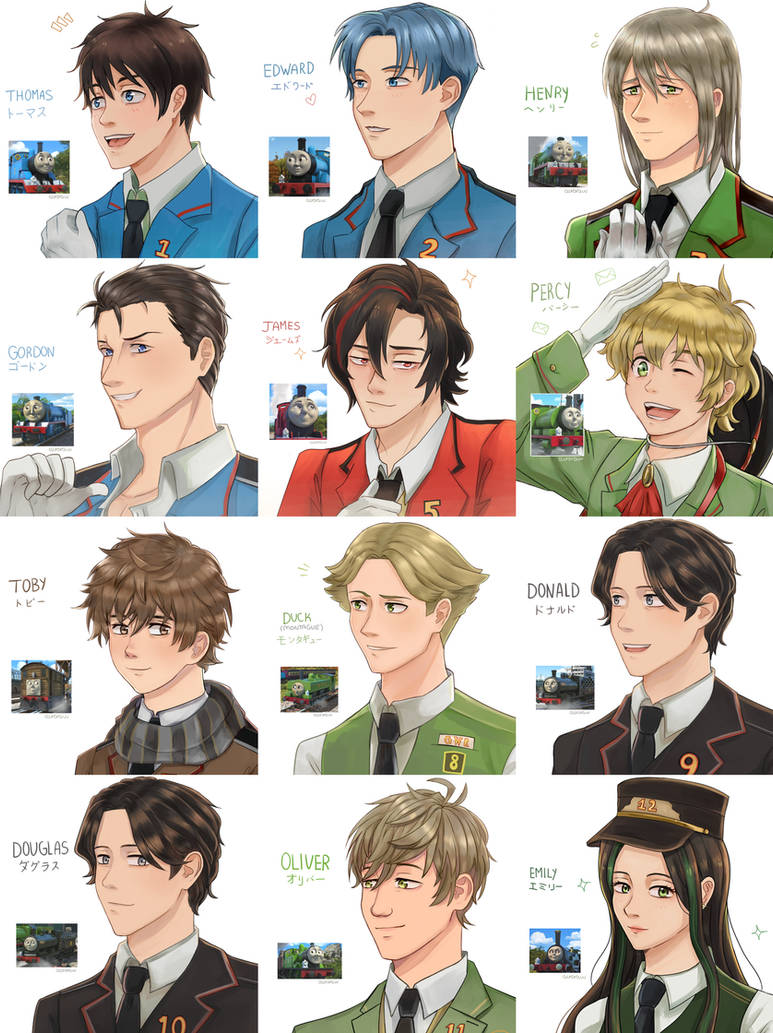 Thomas and Friends - Human version by AuroraWGrice on DeviantArt Thomas and Friends - Human version by AuroraWGrice on DeviantArt