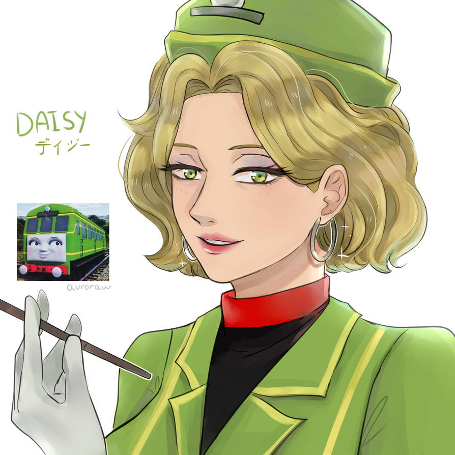 Daisy human version - Thomas and Friends by AuroraWGrice on DeviantArt Daisy human version - Thomas and Friends by AuroraWGrice on DeviantArt