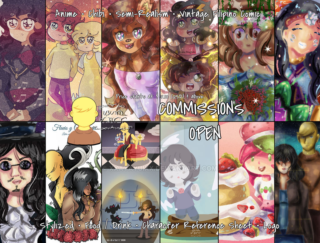 Commissions ALWAYS Open! | Information on Desc. by xXAyaYuiXx on DeviantArt Commissions ALWAYS Open! | Information on Desc. by xXAyaYuiXx on DeviantArt