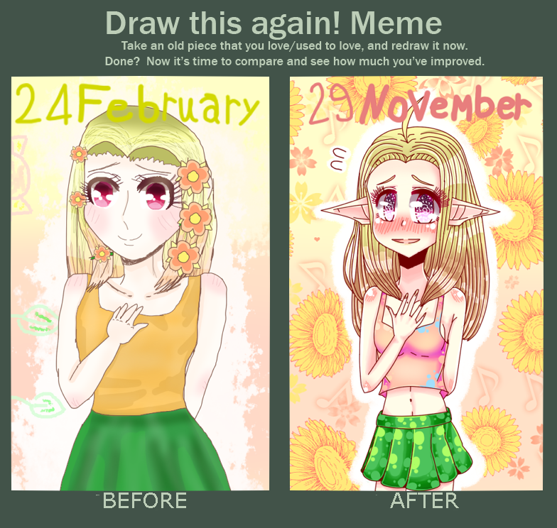 Draw Little Flower Again Meme by HoshiiNoMaki on DeviantArt Draw Little Flower Again Meme by HoshiiNoMaki on DeviantArt