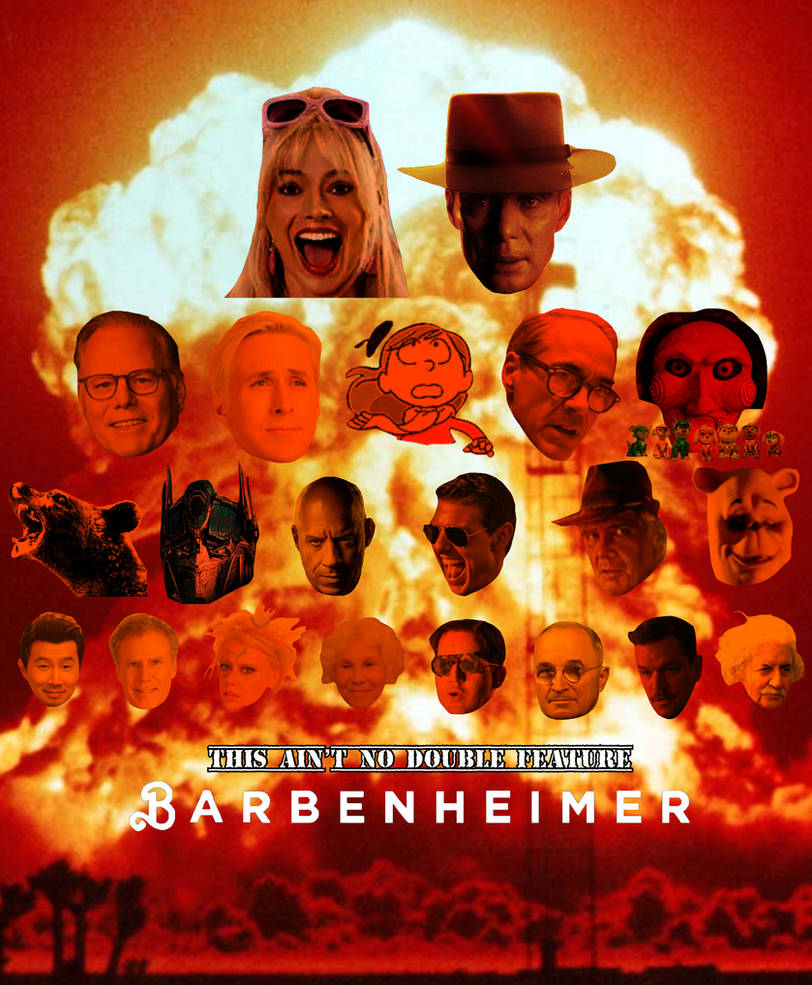 Barbenheimer Movie Poster by Javinorr527 on DeviantArt Barbenheimer Movie Poster by Javinorr527 on DeviantArt