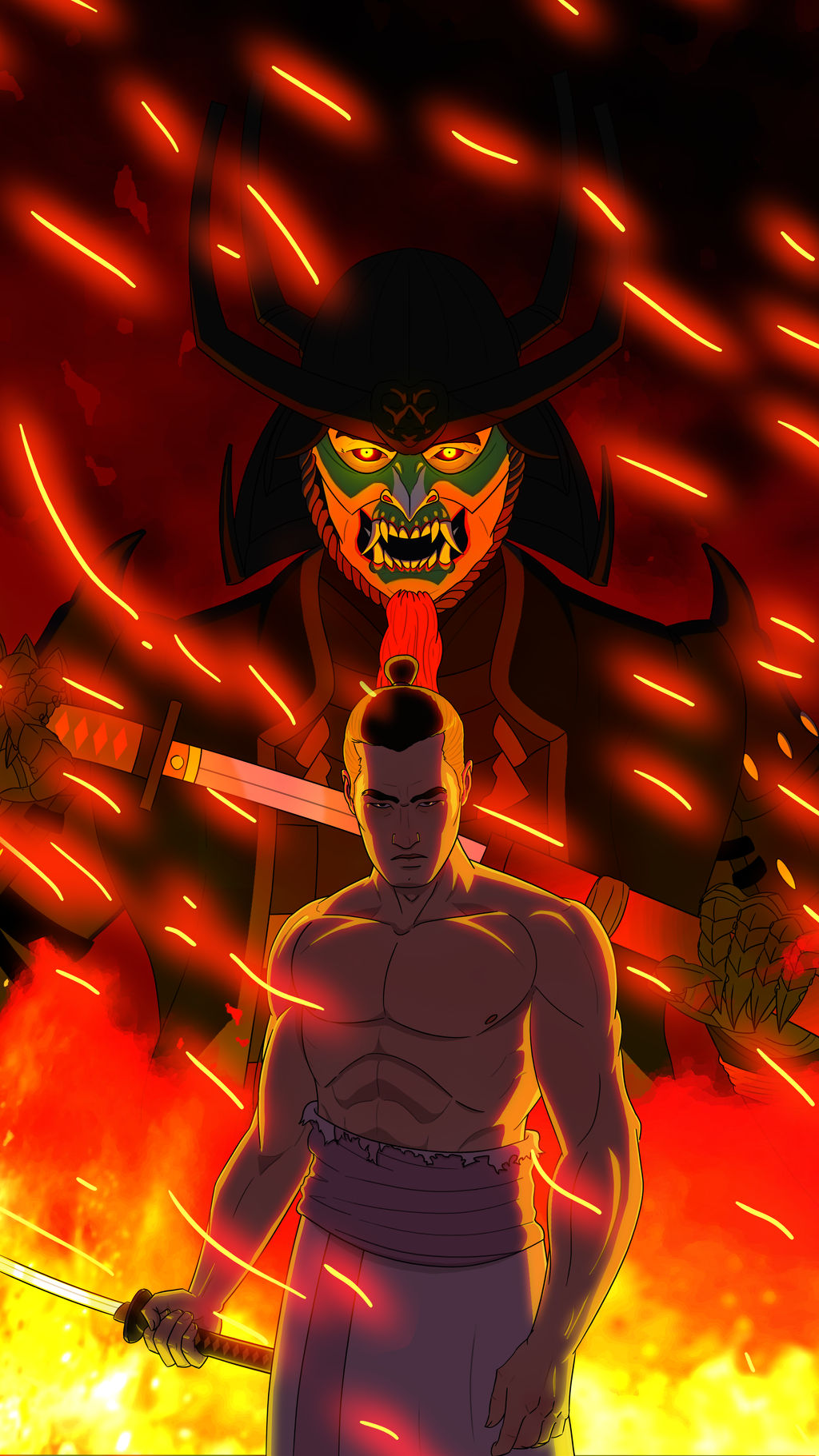 Samurai Jack Jack And Aku By Datjiveturkey On Deviantart