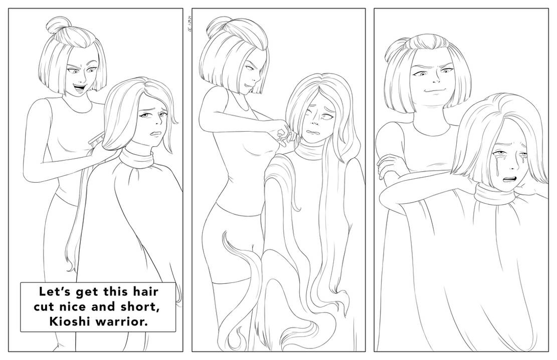 Suki Cuts Ty Lees Hair Lineart By Danielwartist On Deviantart