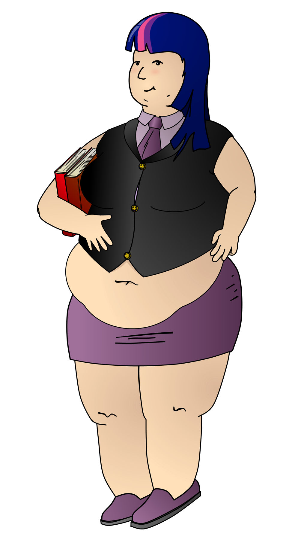 Fat Human Version Of Twilight Sparkle By Bigfatbellies On Deviantart