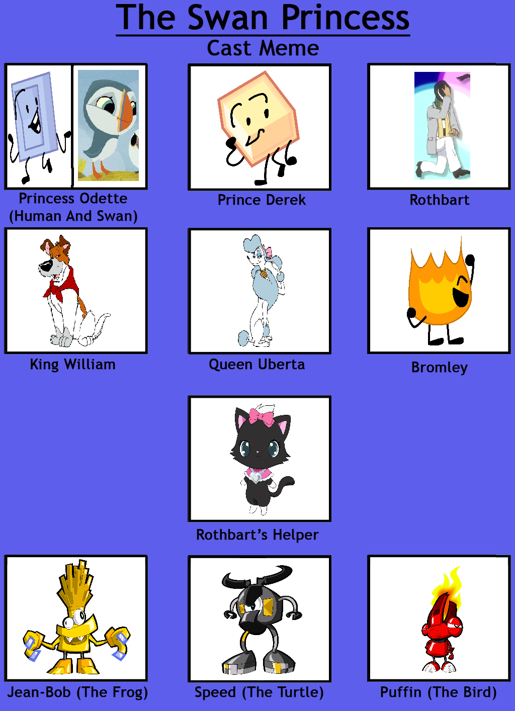 My Swan Princess Cast Meme By Gamerdiana On Deviantart