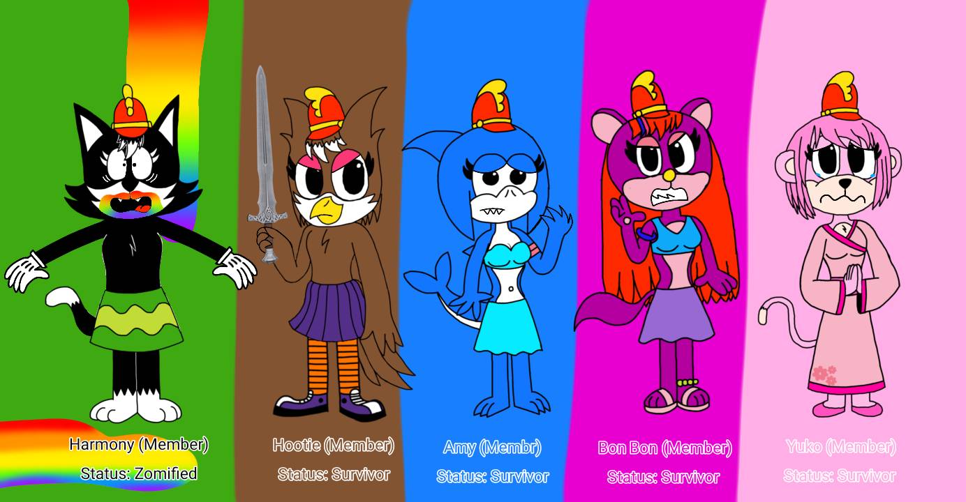 The Split Girls In Zombie Cookie Apocalypse By Gamerdiana On Deviantart