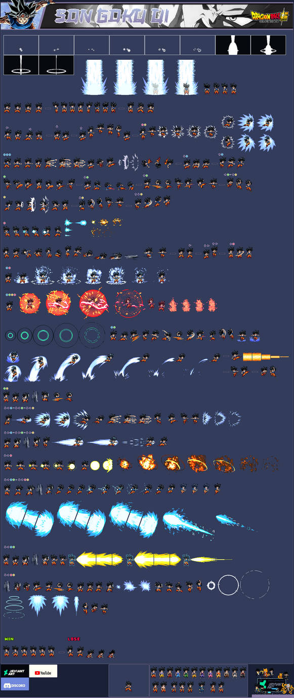 Goku Ui Ulsw Sprite Sheet By Erickjcrack507 On Deviantart