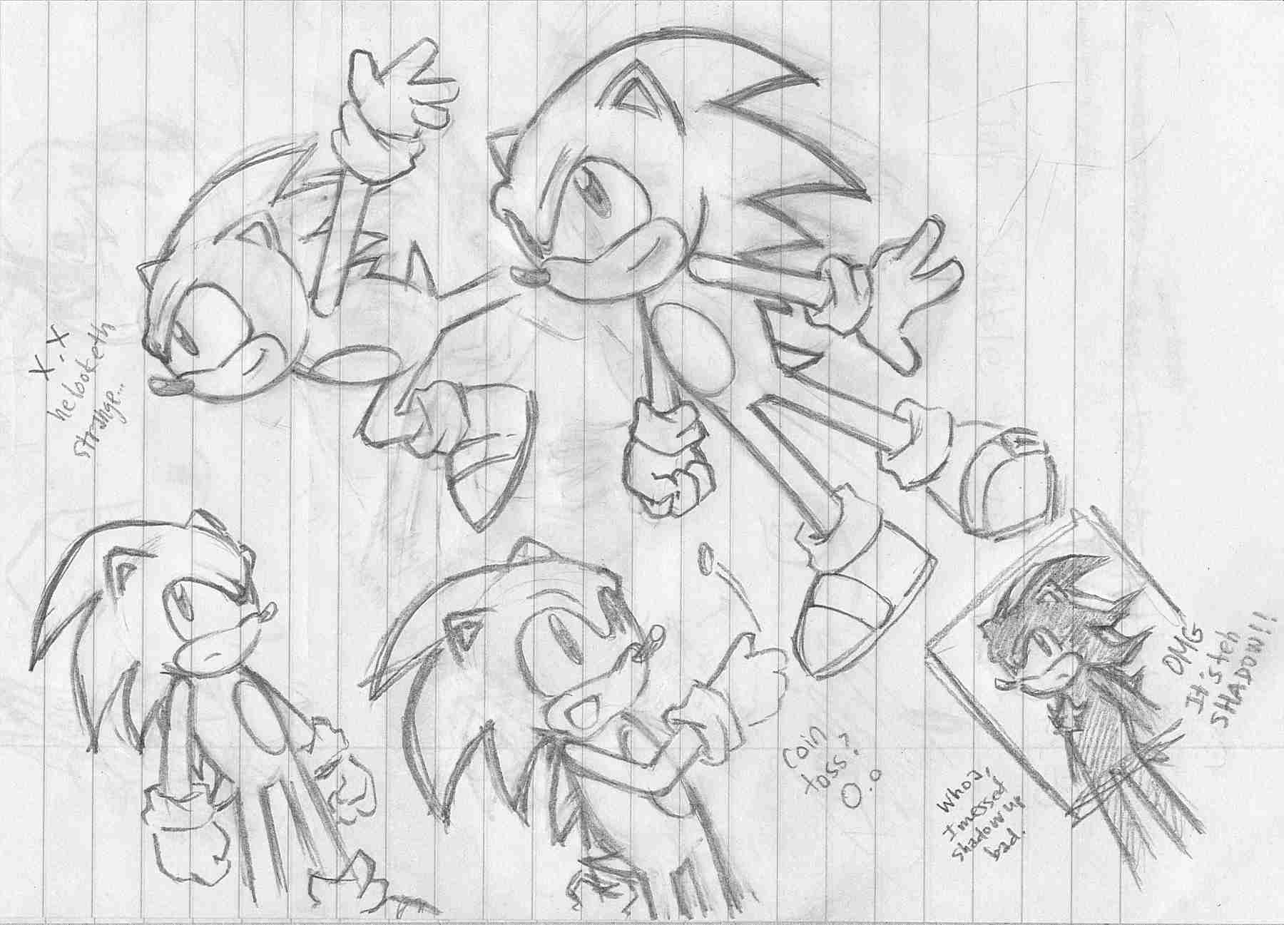 Sonic Sketches by Allelementalfaerie on DeviantArt