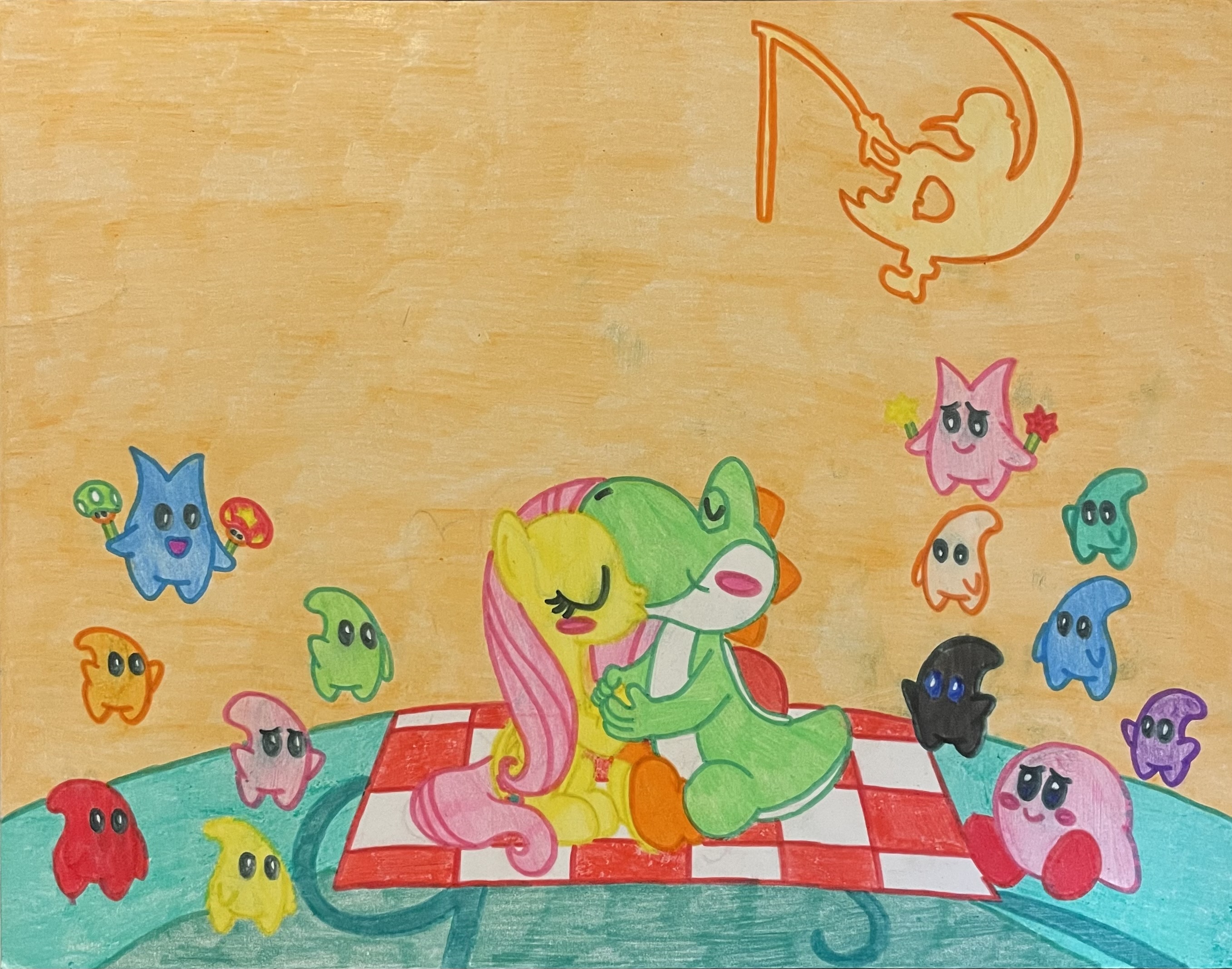 Yoshi X Fluttershy Kissing By Justinvaldecanas On Deviantart