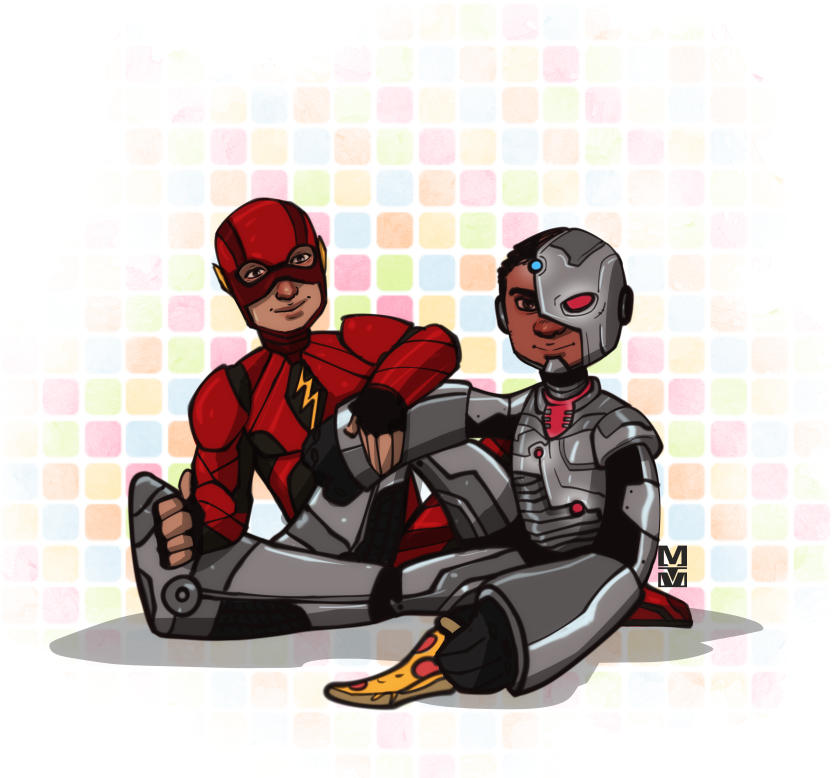 Cyborg And Flash Dceu By Mekaremadness On Deviantart