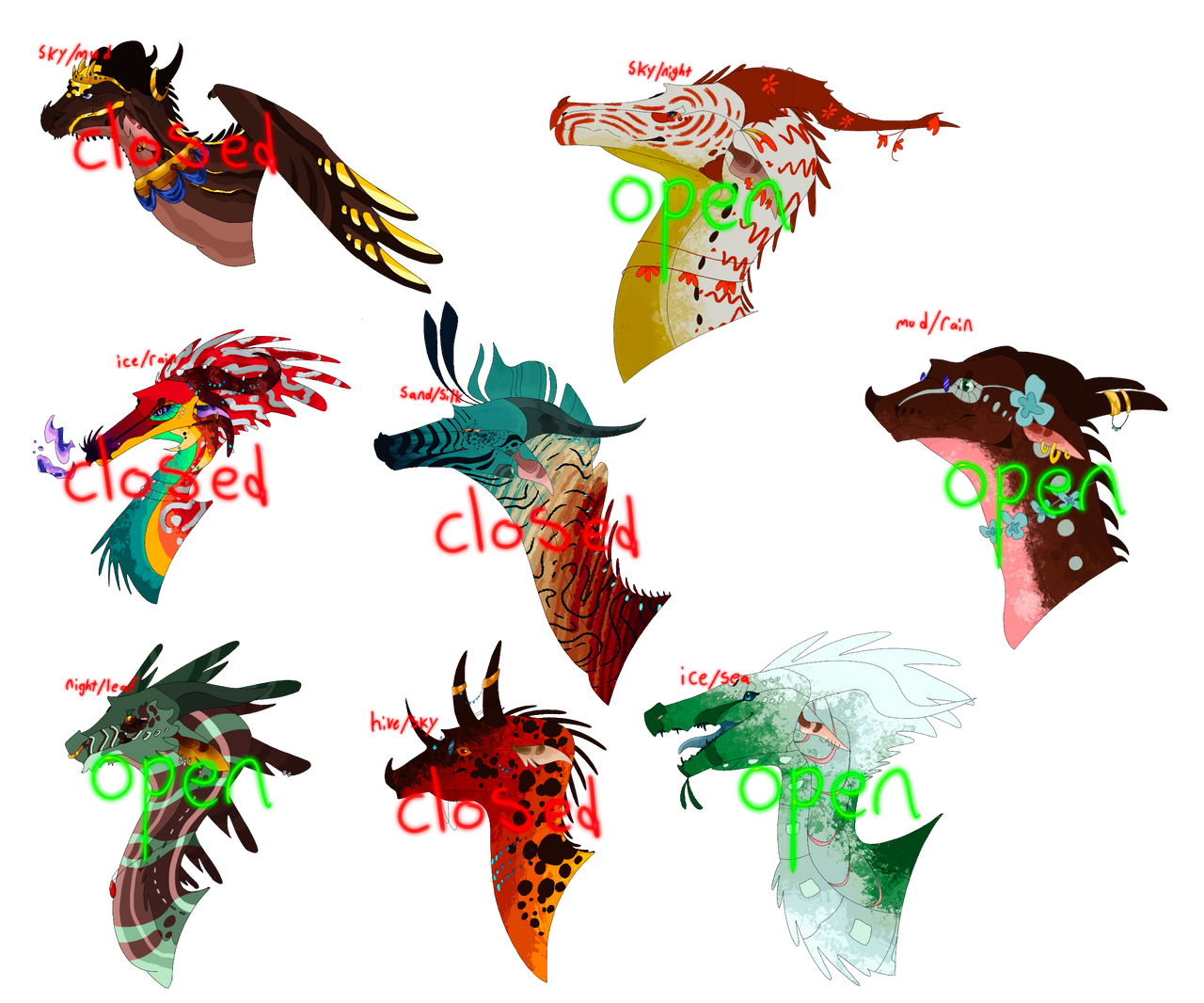 WoF Headshot Adopts(Closed) by voltyyy on DeviantArt WoF Headshot Adopts(Closed) by voltyyy on DeviantArt
