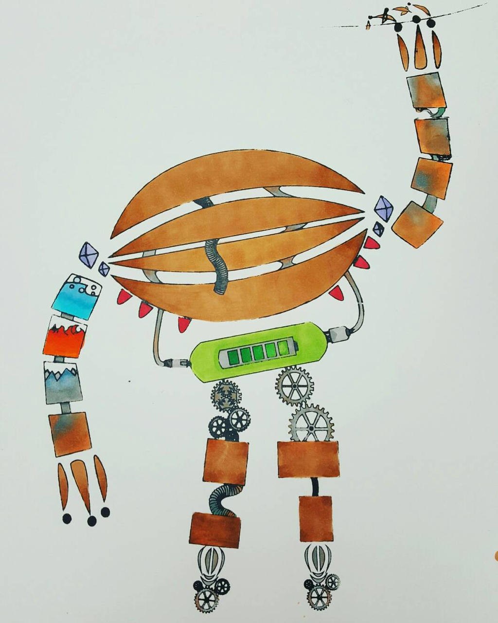 Rustic Robot By Ryanheatonn On Deviantart
