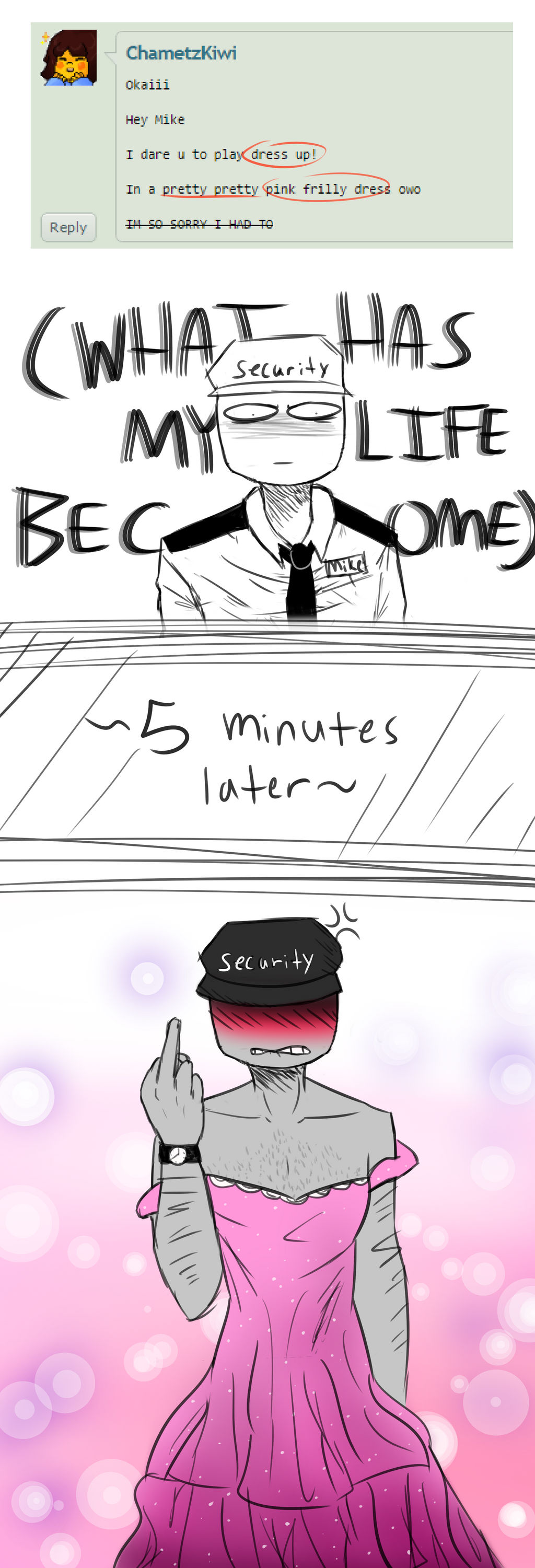 Fnaf Mike Question 17 By Timelessuniverse On Deviantart