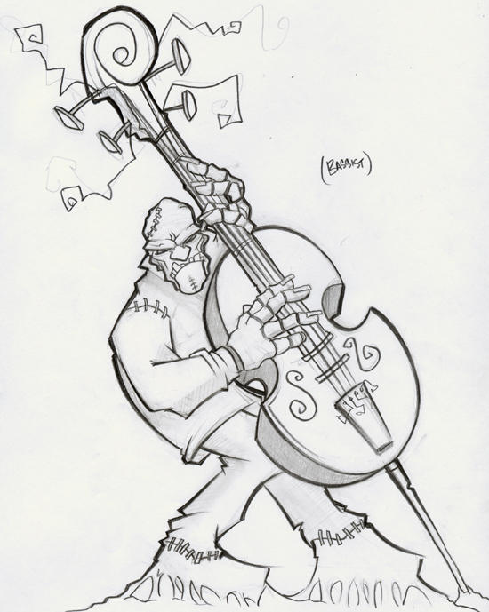 demon bass player by sirlancealot on DeviantArt