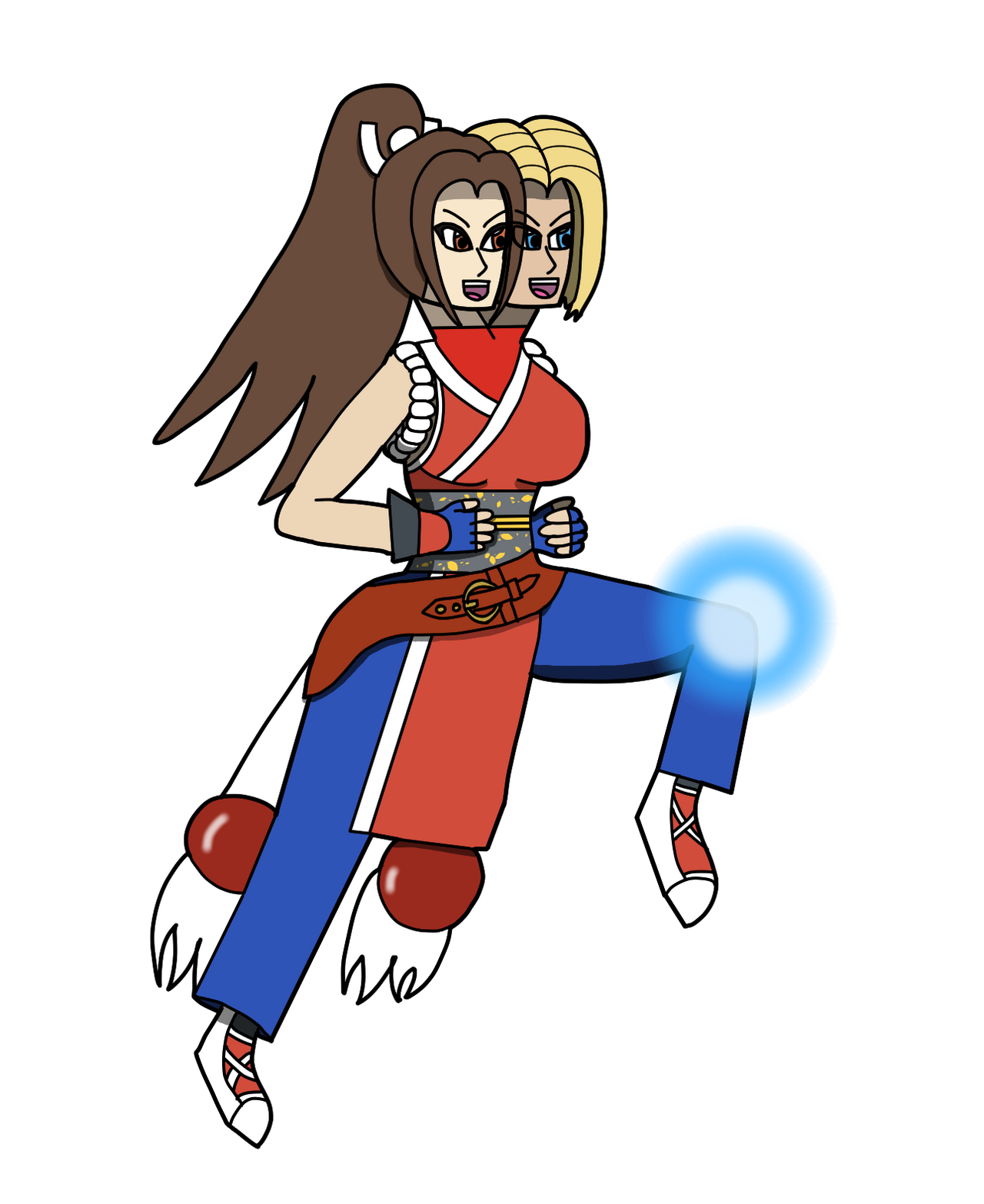 Blue Mary Mai Shiranui Conjoined By Mariobrosfan83 On Deviantart