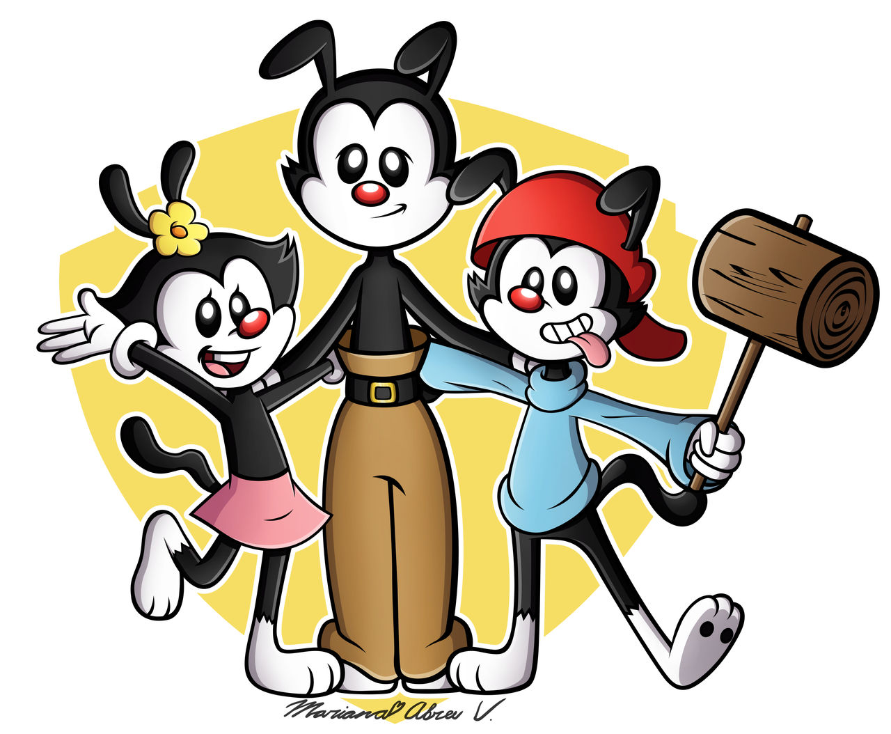 Yakko, Wakko, and Dot by FairyArtists on DeviantArt Yakko, Wakko, and Dot by FairyArtists on DeviantArt