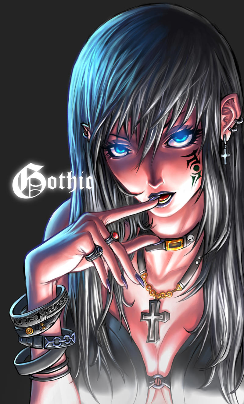 gothic girl pin up by chrisnfy85 on DeviantArt