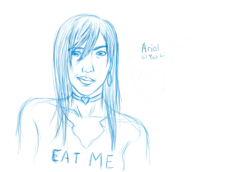 Ariel Sketch by cryohydra on DeviantArt